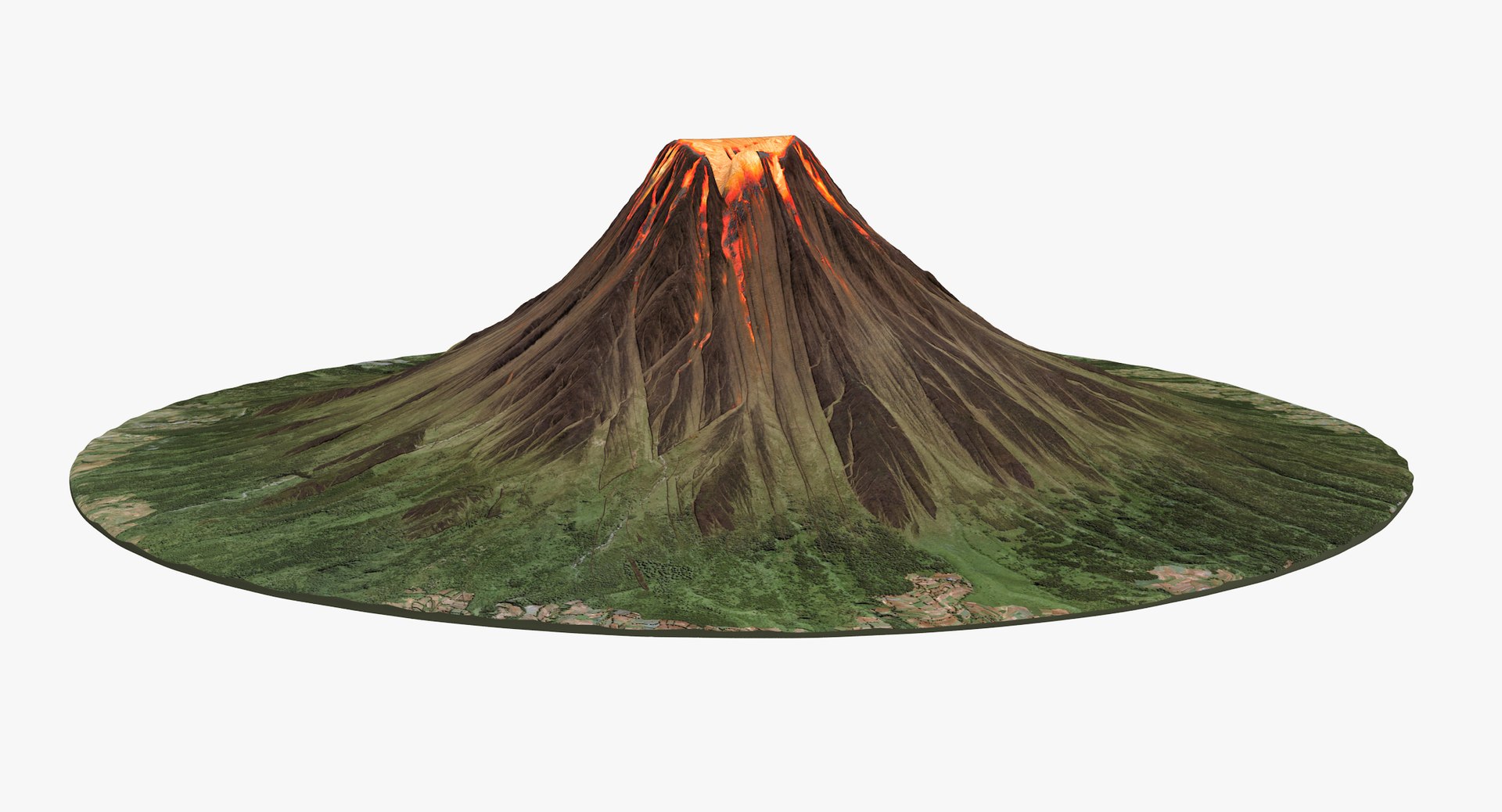 3D Volcano Lava V2 Model - TurboSquid 1403655