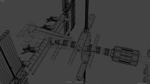 c4d fictional spaceship