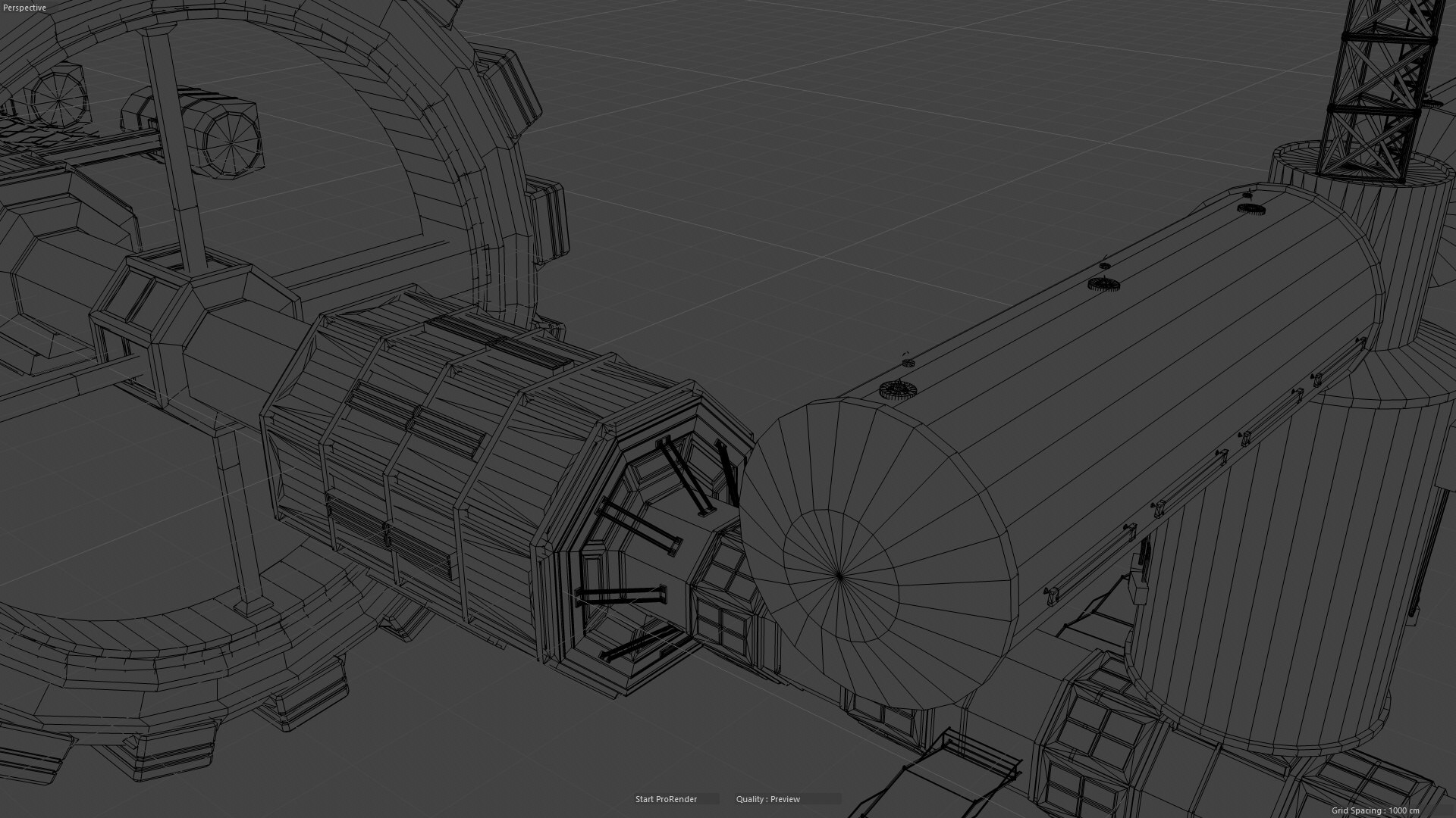 C4d Fictional Spaceship