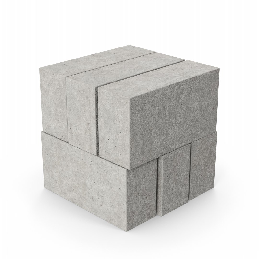 3D Concrete Blocks - TurboSquid 2140956