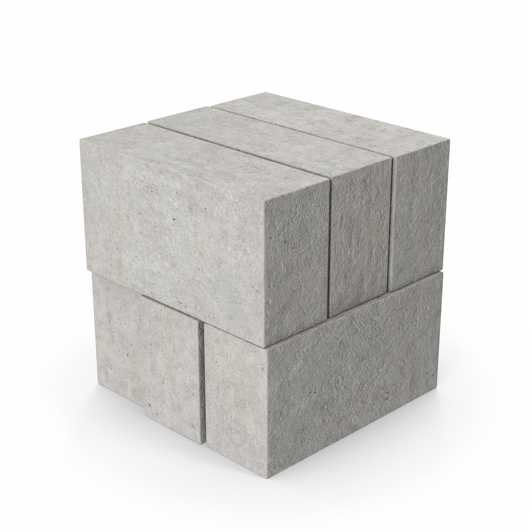 3D Concrete Blocks - TurboSquid 2140956
