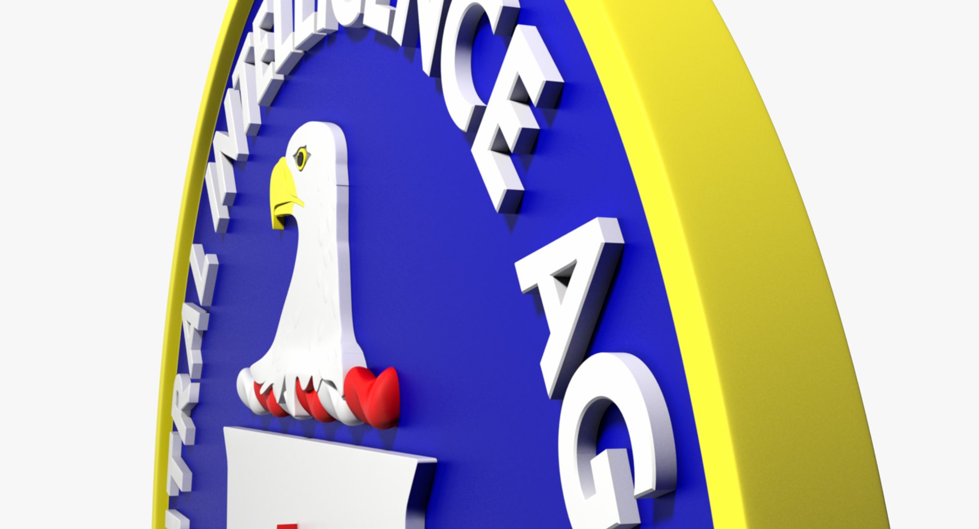 3d Model Cia Logo