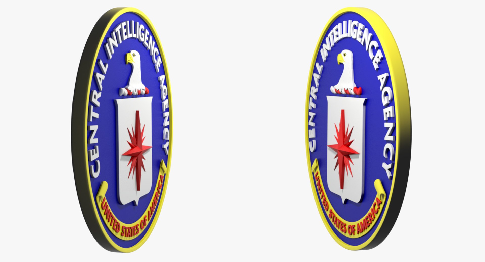 3d Model Cia Logo