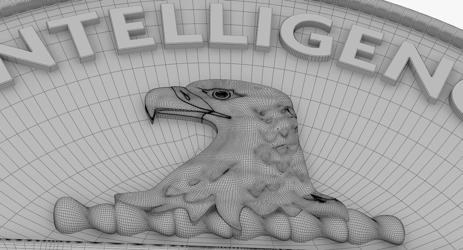 3d Model Cia Logo