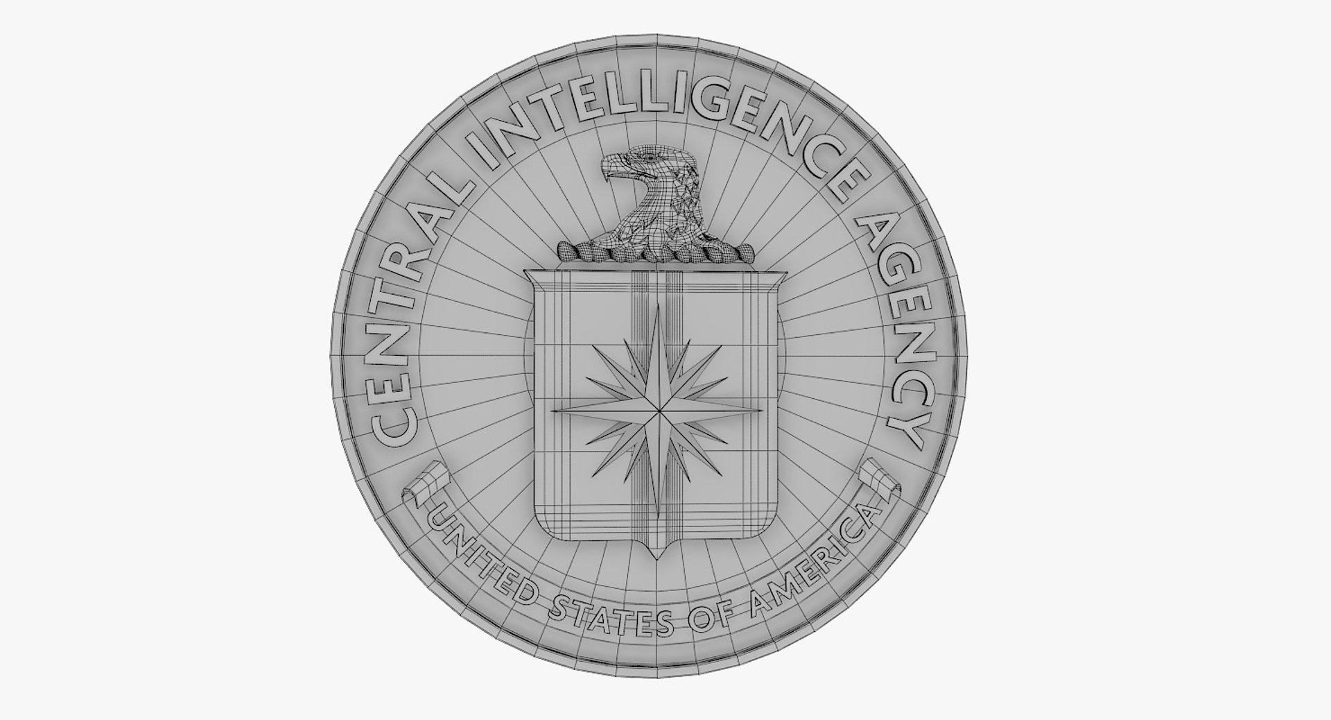 3d Model Cia Logo