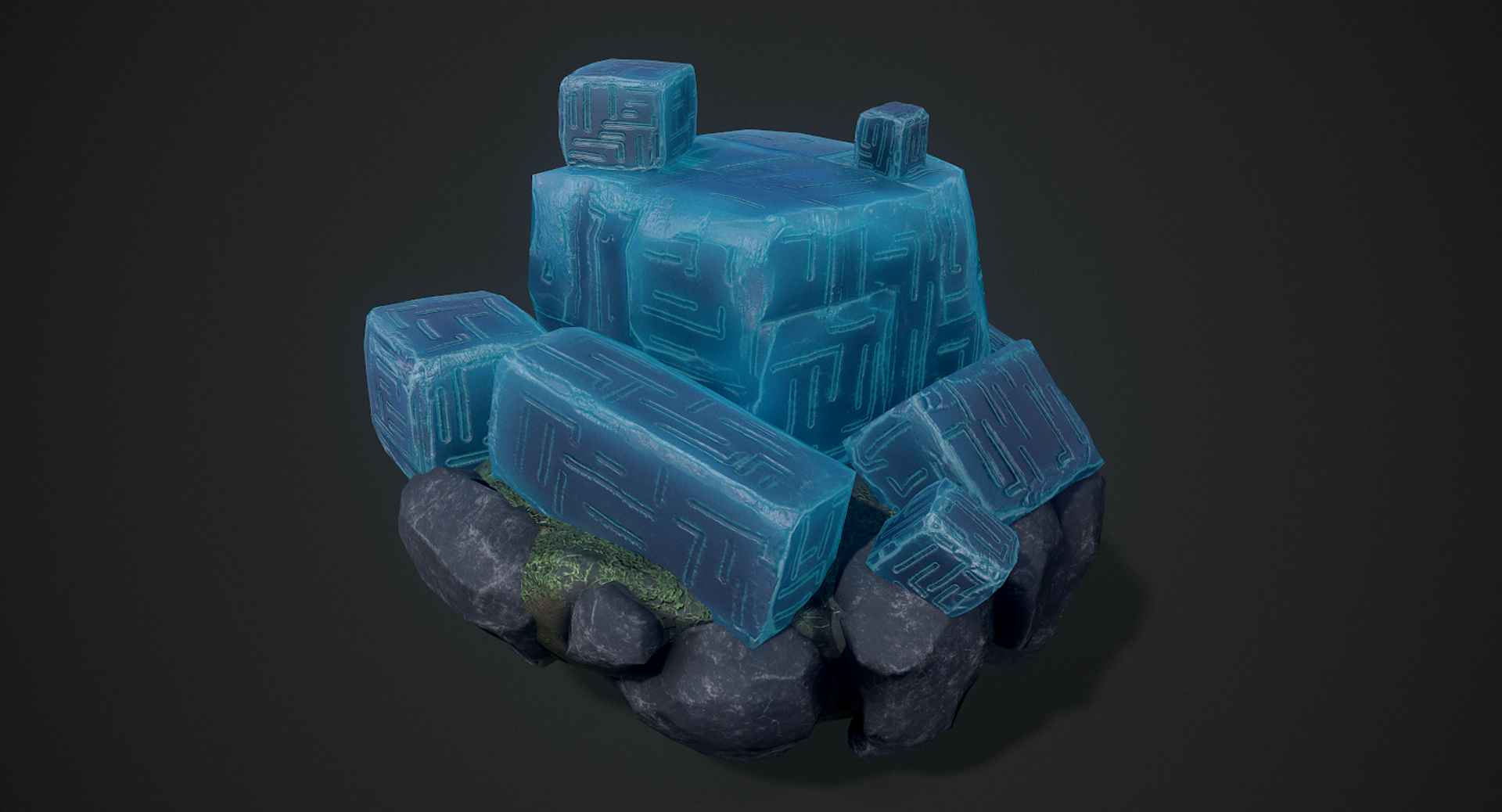 3D Realistic Crystal Runes Model - TurboSquid 1442725