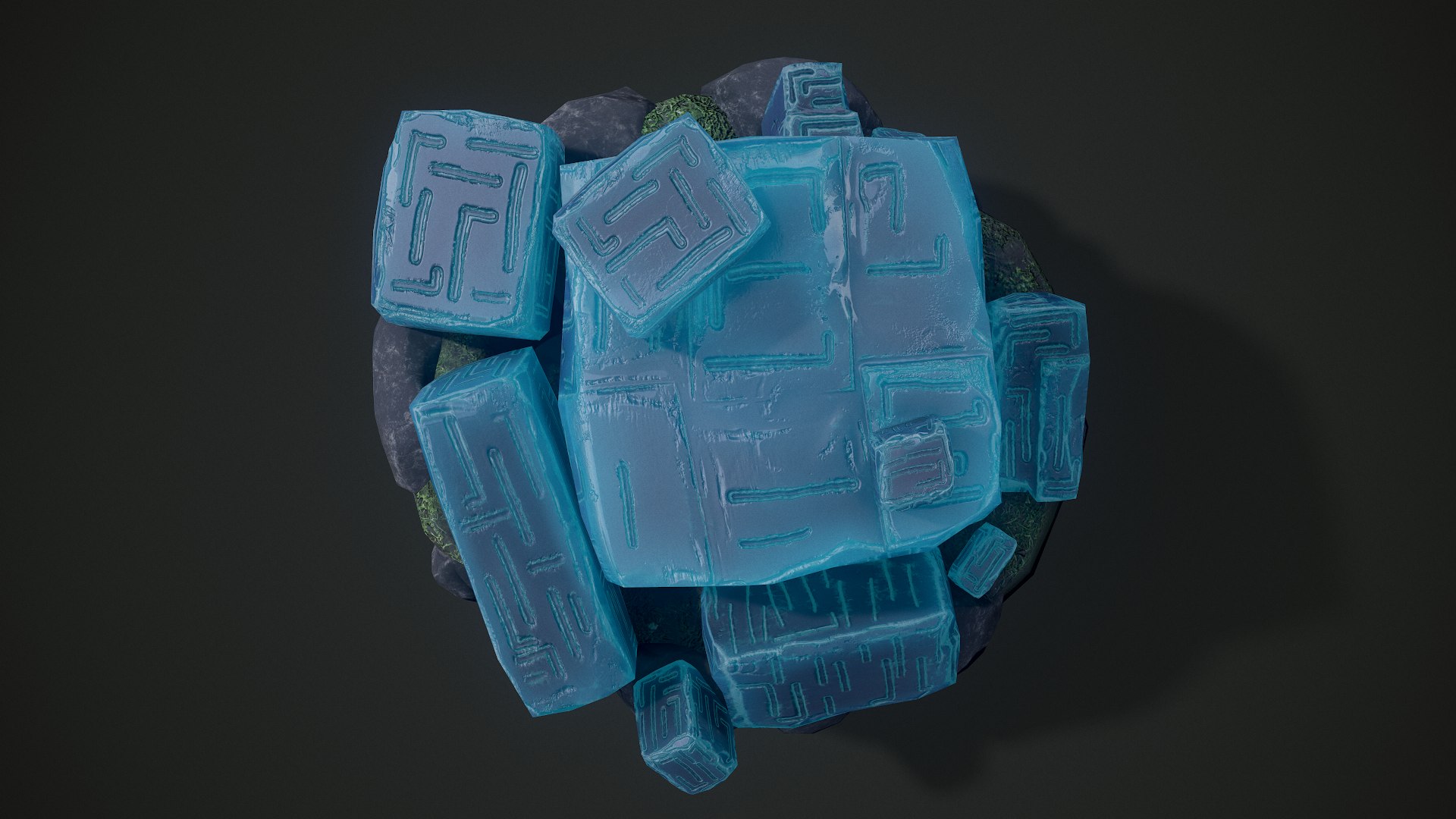 3D Realistic Crystal Runes Model - TurboSquid 1442725