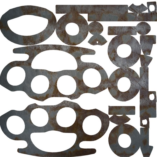 3D knuckle duster - TurboSquid 1380404