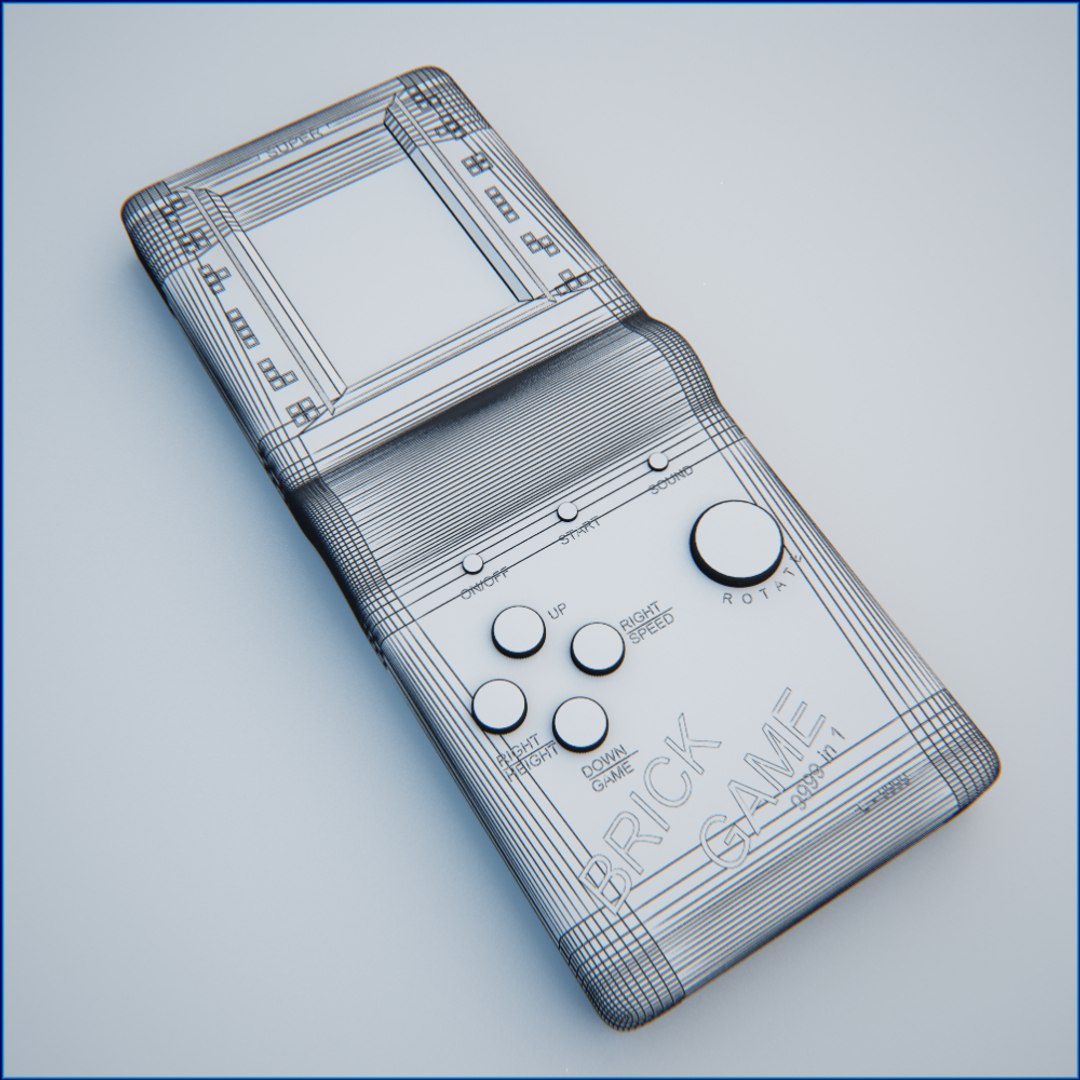 3d brick 90 tetris model