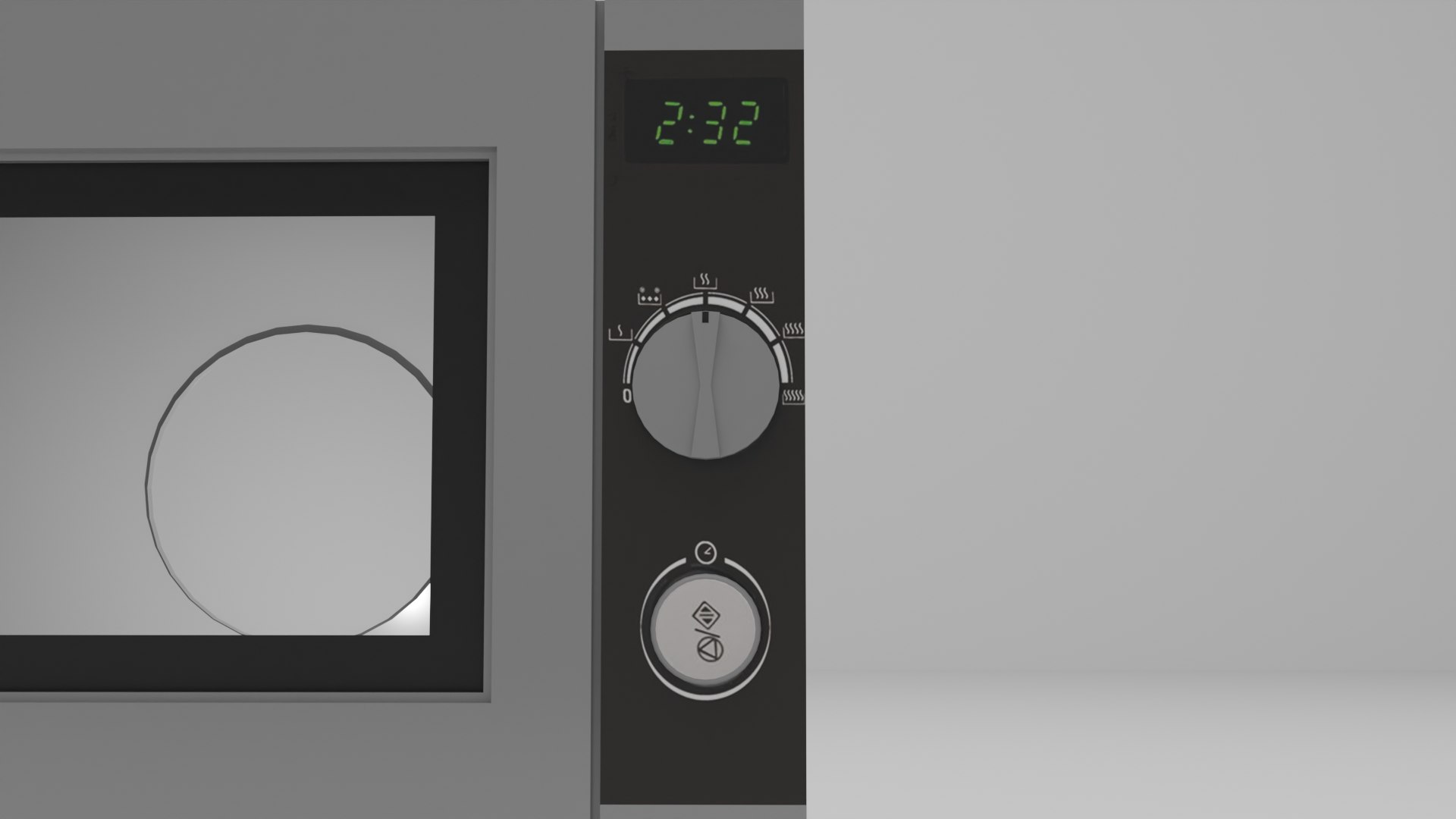 Free 3D Microwave Model With Detailed Controls And Interior ...