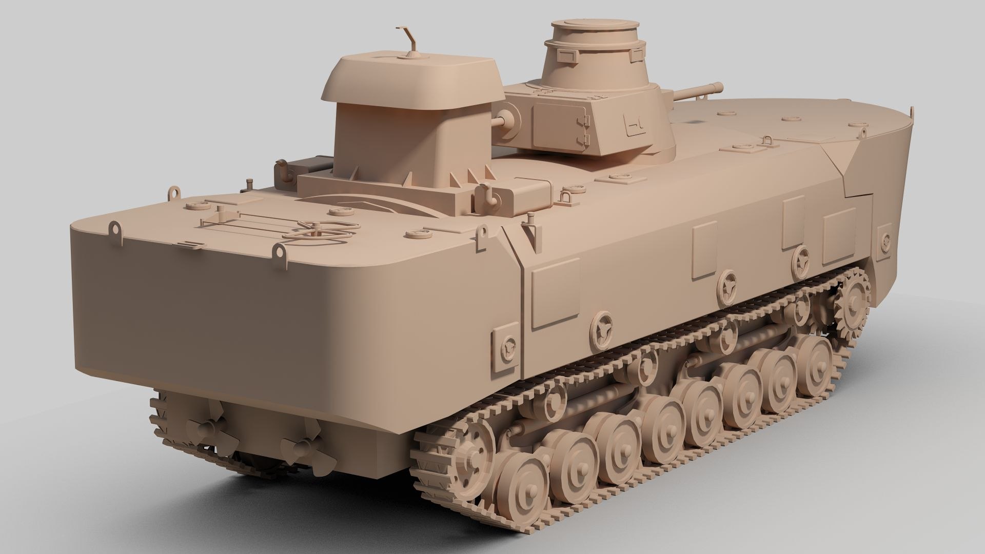 3D Type 3 Ka Chi Amphibious Tank - TurboSquid 2085062