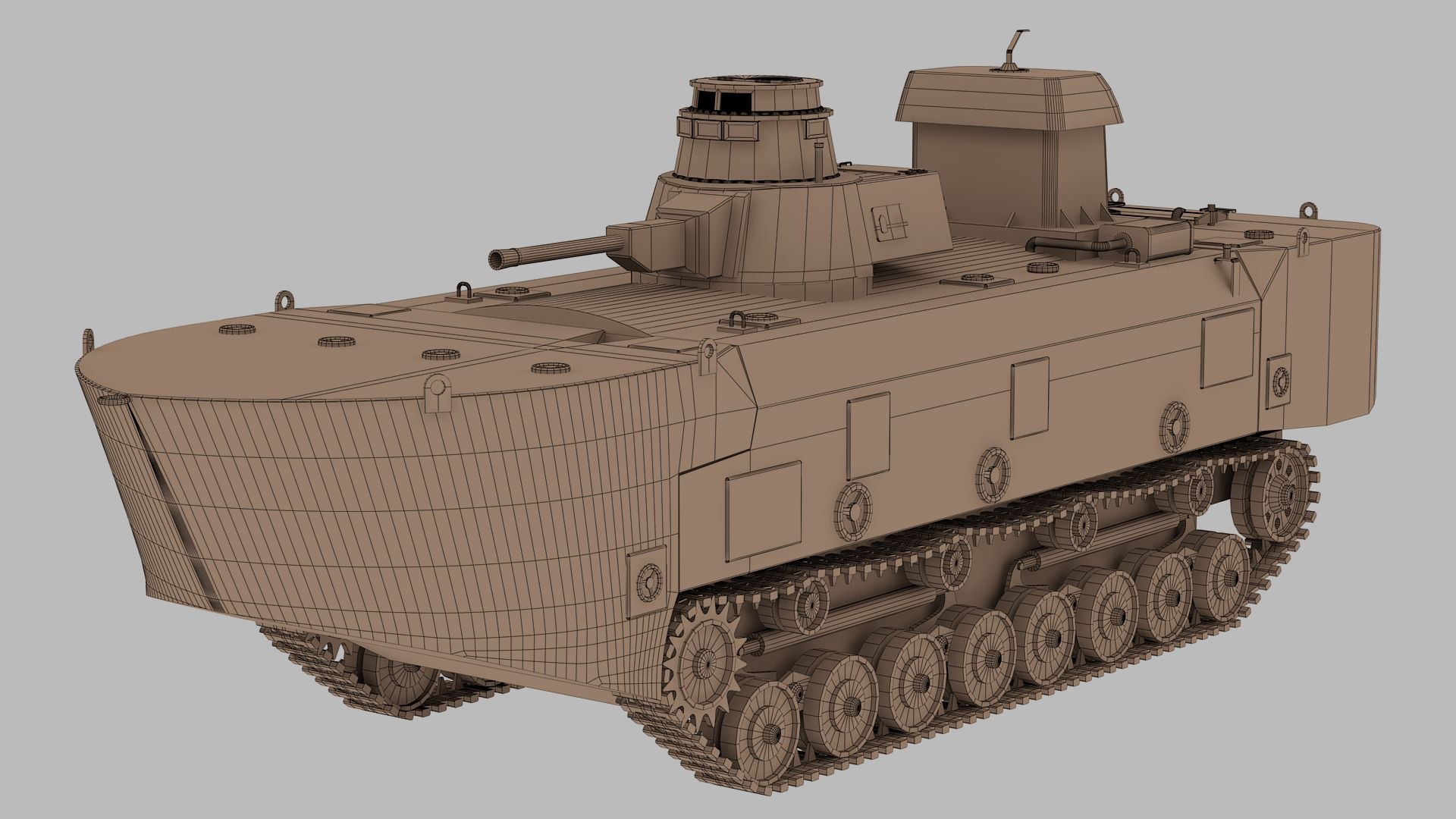 3D Type 3 Ka Chi Amphibious Tank - TurboSquid 2085062