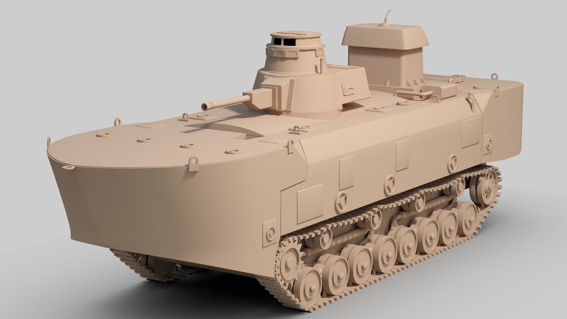 3D Type 3 Ka Chi Amphibious Tank - TurboSquid 2085062