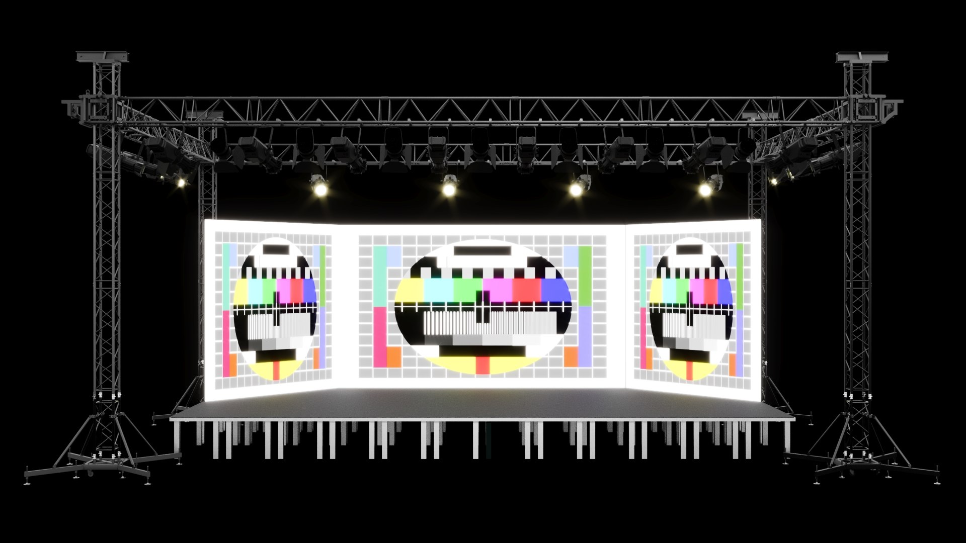 Studio Stage System Model - TurboSquid 2199815