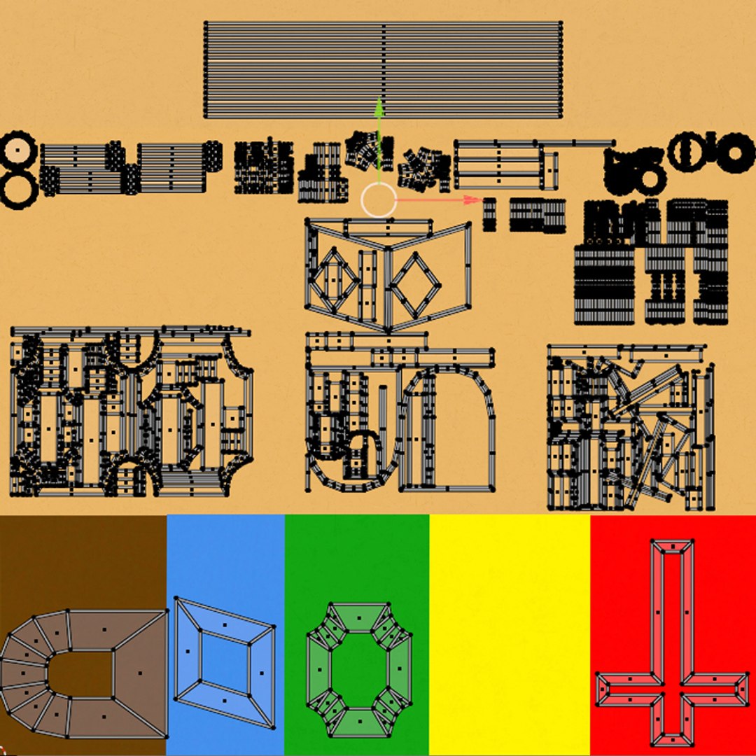 Escape Room Key Set 3D Model - TurboSquid 2342980