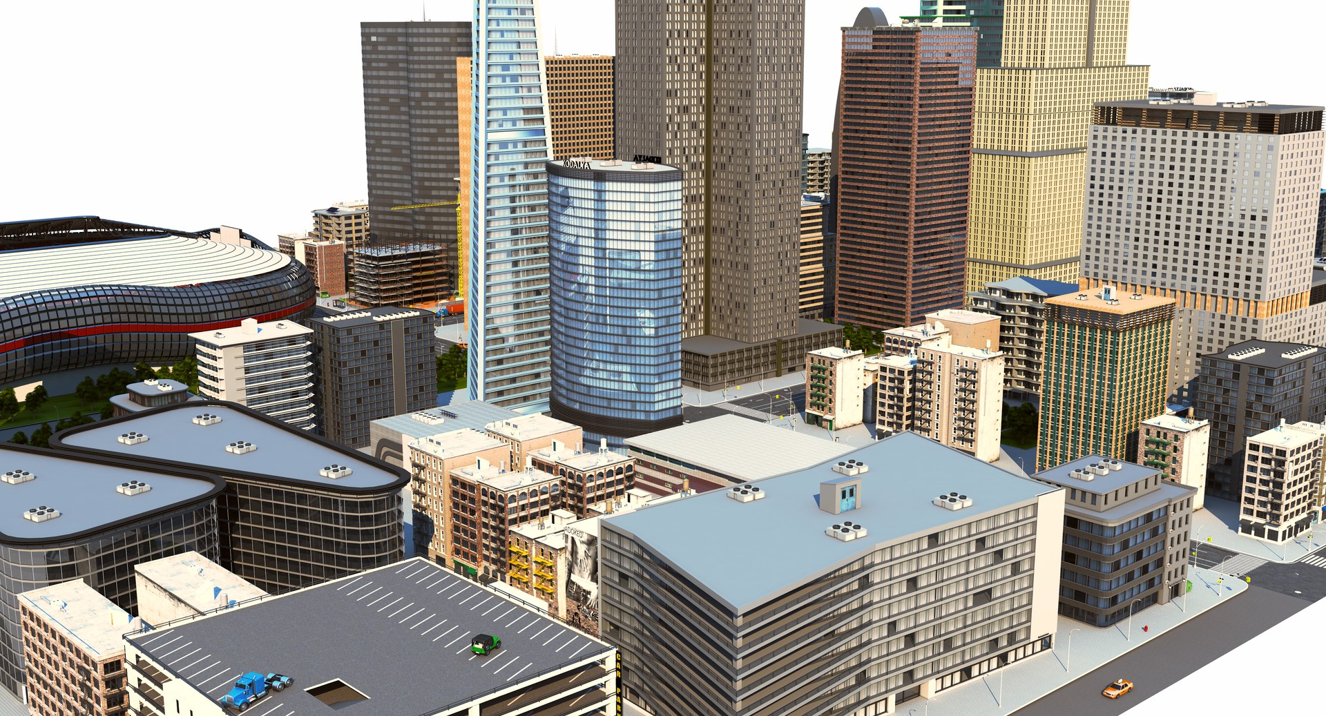 Big city a1 day 3D model - TurboSquid 1402226