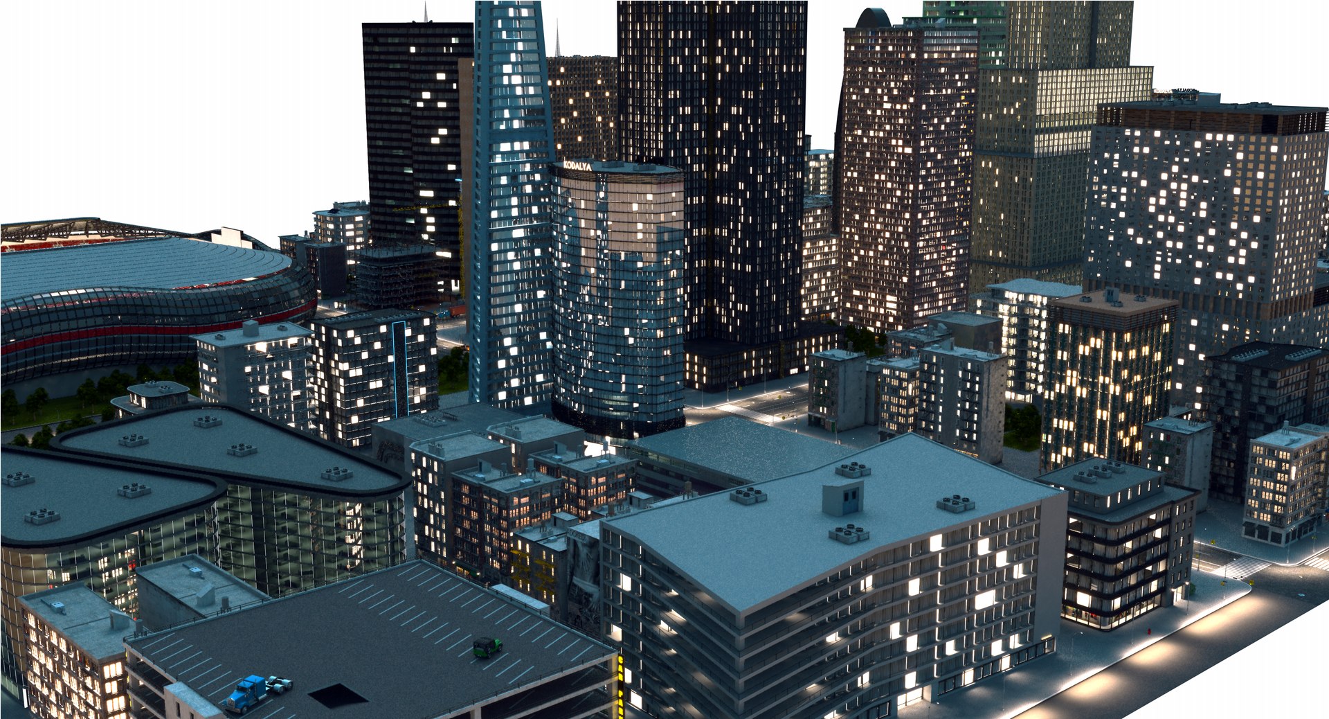 Big city a1 day 3D model - TurboSquid 1402226