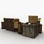 Junk Wood Crate 3d Obj
