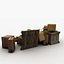 Junk Wood Crate 3d Obj