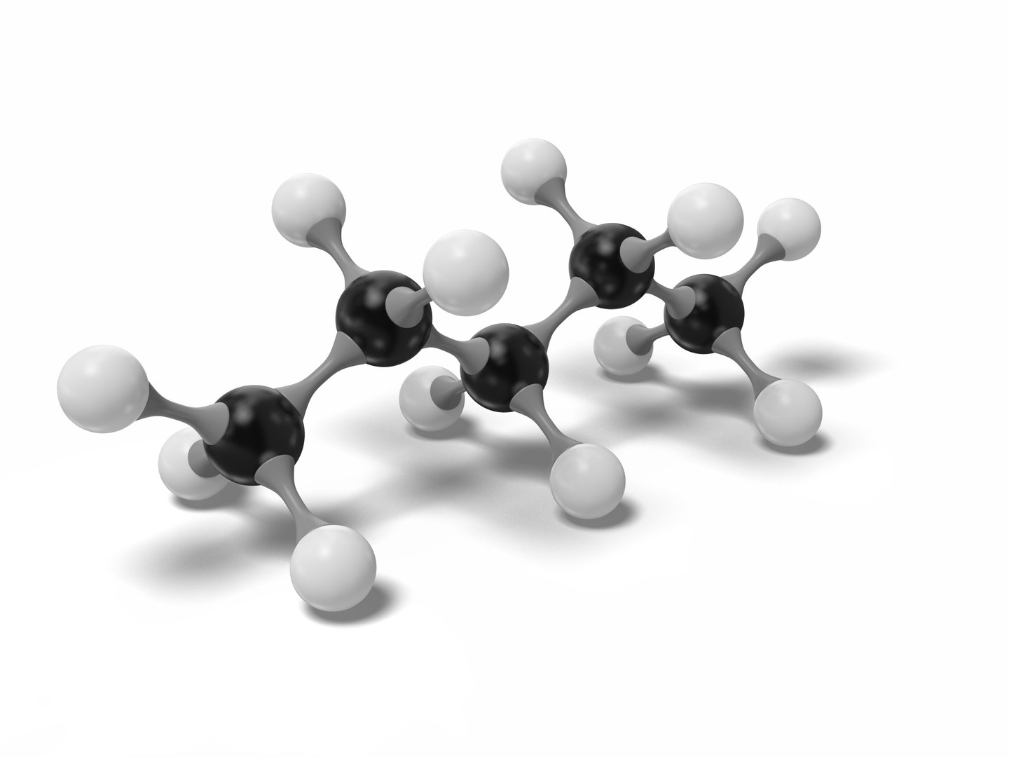 Pentane Molecule C5h12 Modeled Model - TurboSquid 1540524