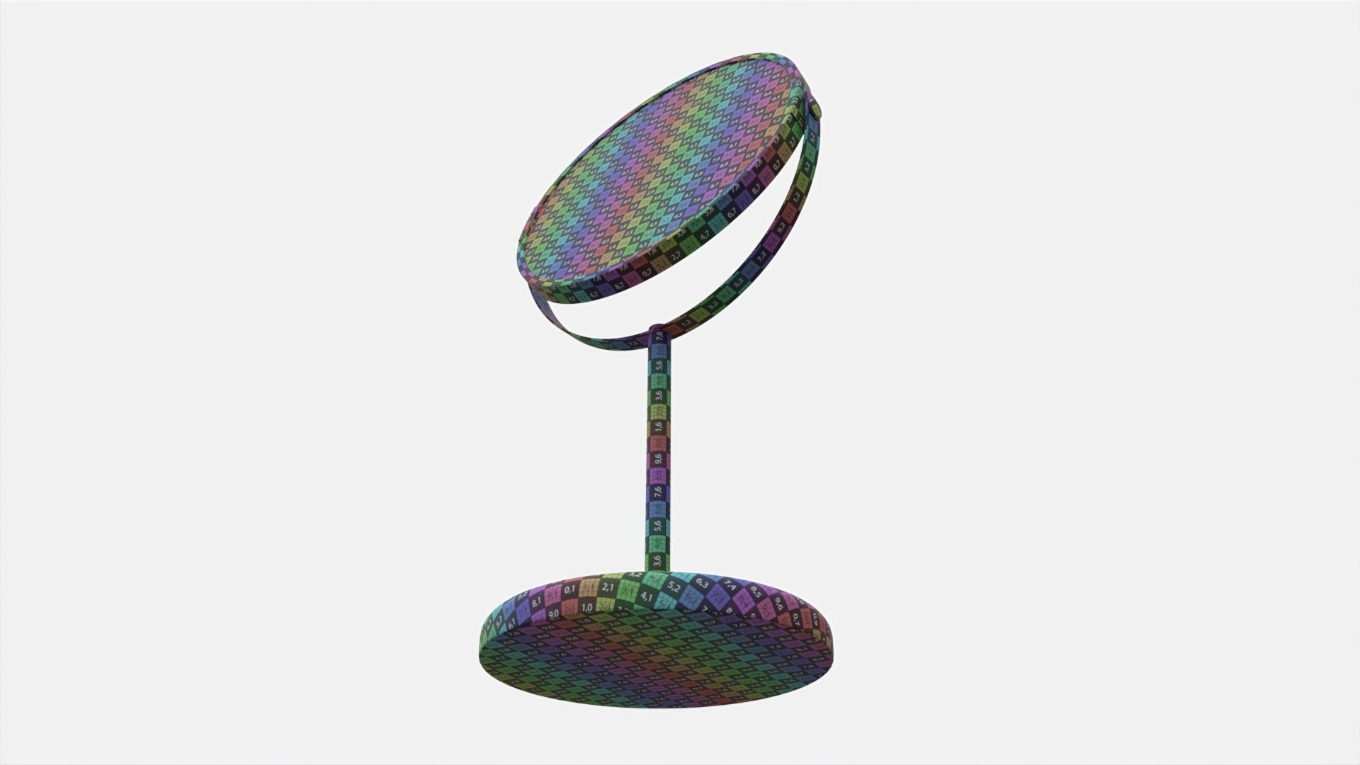 3D Double-sided Rotating Make-up Mirror model - TurboSquid 2123573