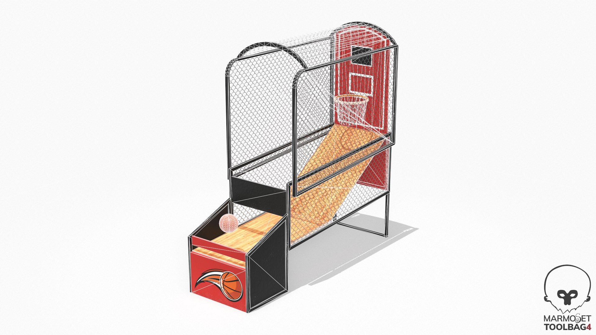 3D Arcade Basketball Machine - PBR - TurboSquid 1880833