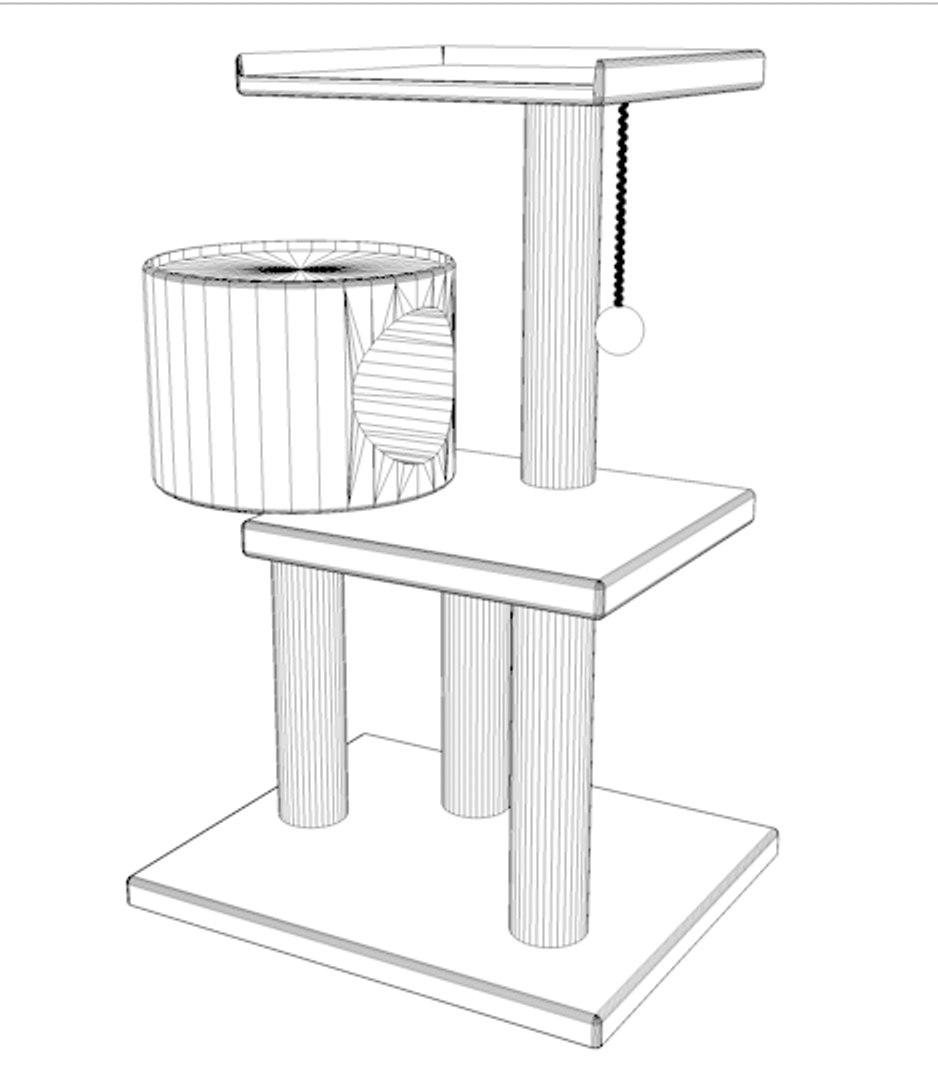 3D Cat Tree - TurboSquid 1471148