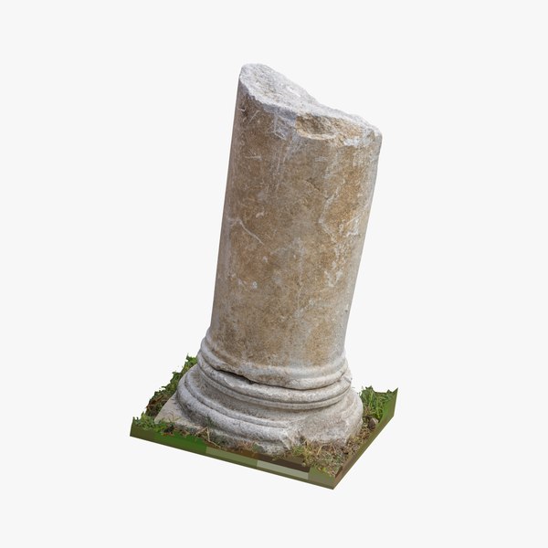 3D medieval stone column piece model - TurboSquid 1539497