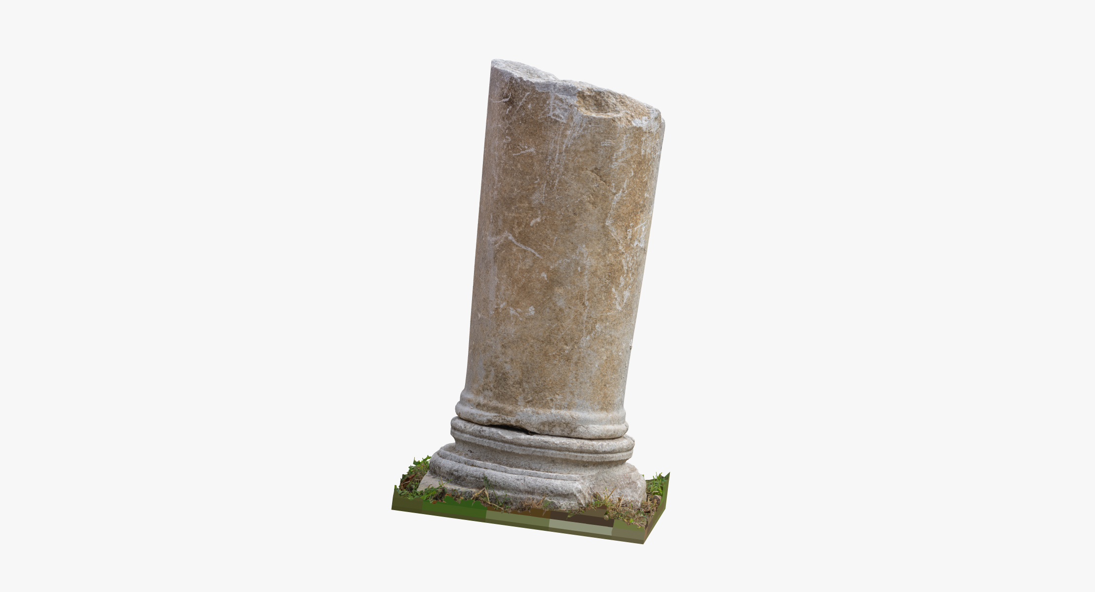 3D medieval stone column piece model - TurboSquid 1539497