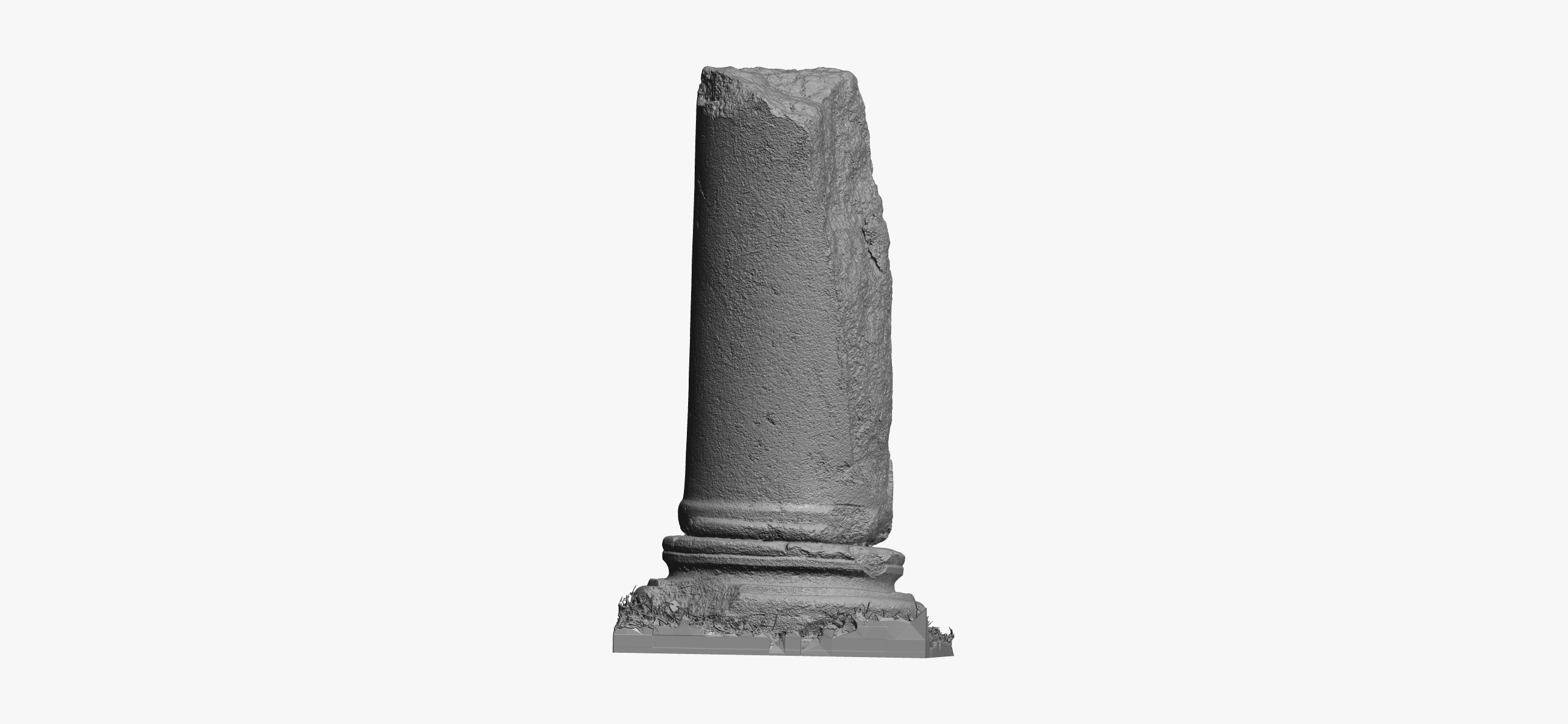 3D medieval stone column piece model - TurboSquid 1539497