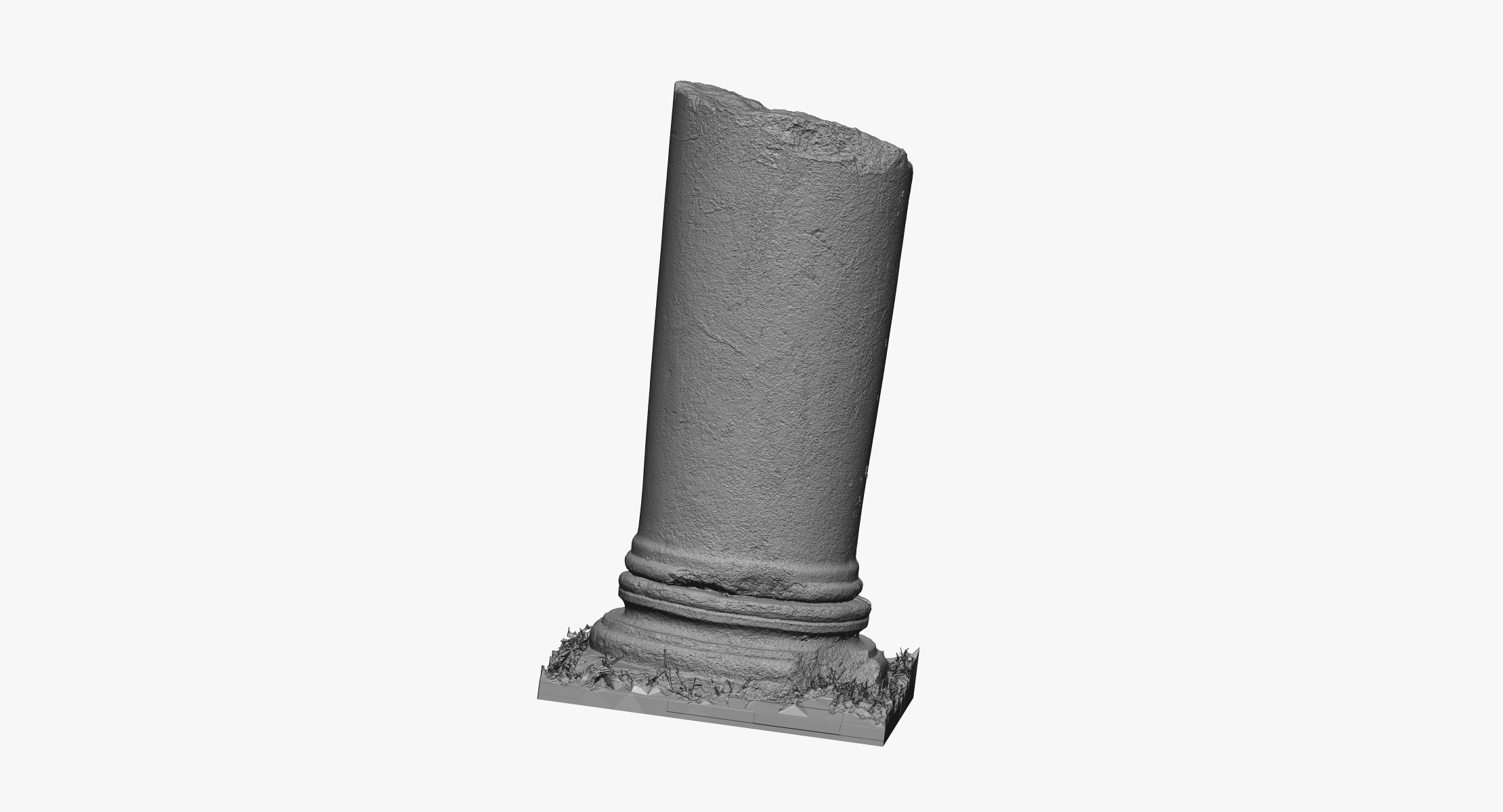 3D medieval stone column piece model - TurboSquid 1539497