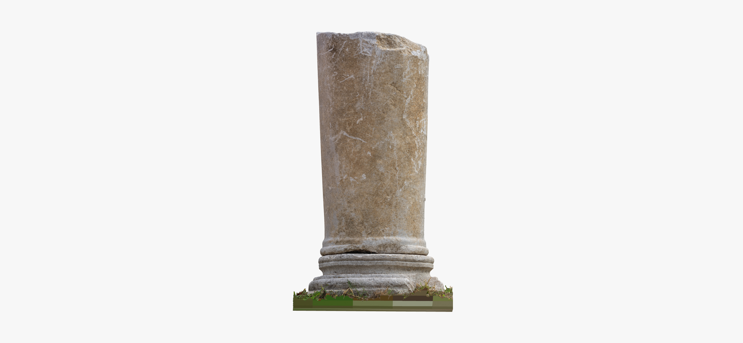 3D medieval stone column piece model - TurboSquid 1539497