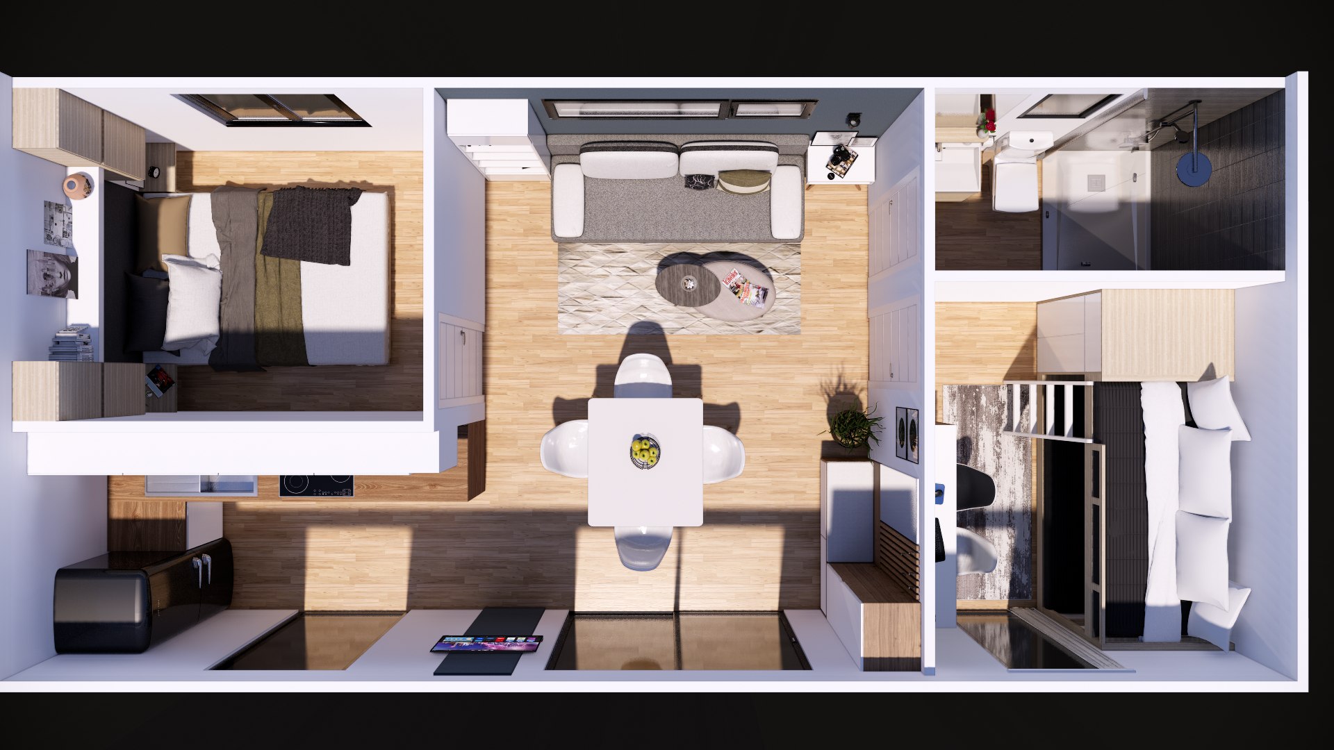 Modern mobile home vacation 3D model - TurboSquid 1671259