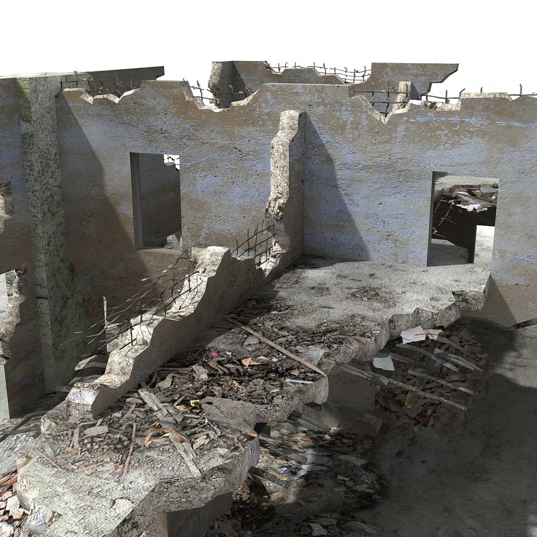 Ruined Building 3d Max