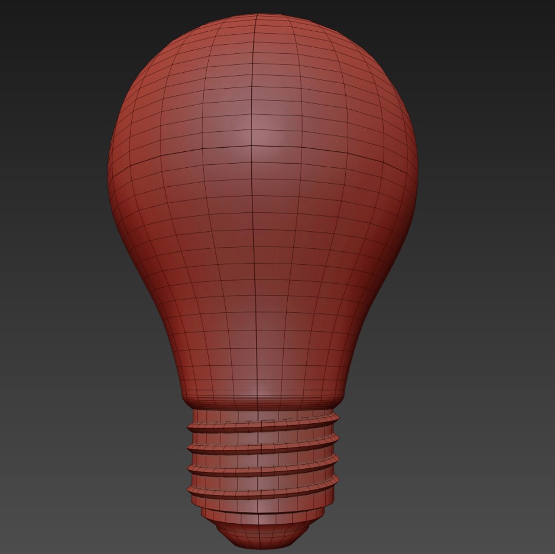 3d classic light bulb