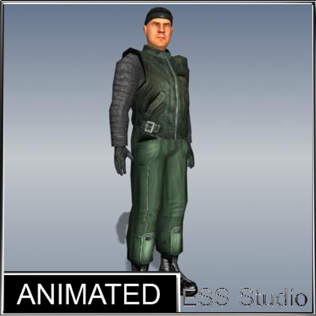 polygonal thief animation max