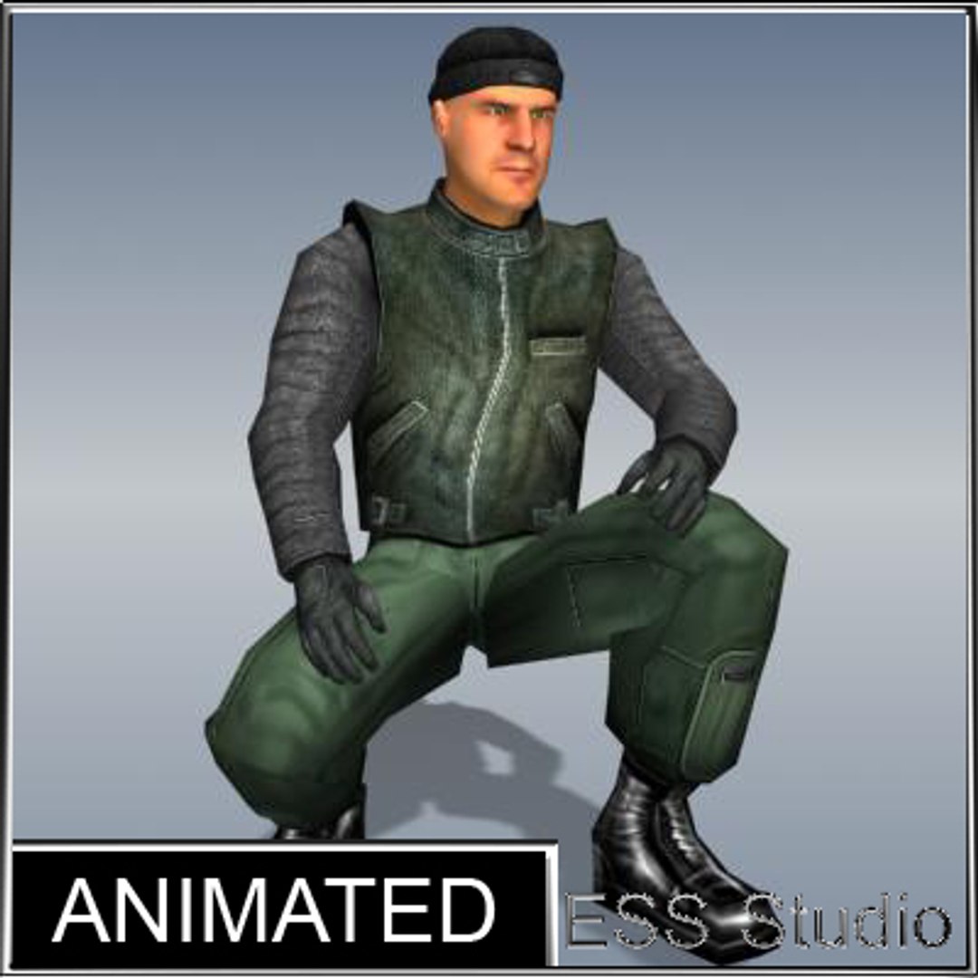 polygonal thief animation max