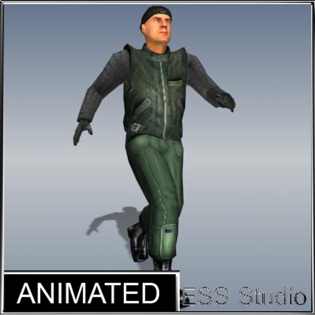 polygonal thief animation max