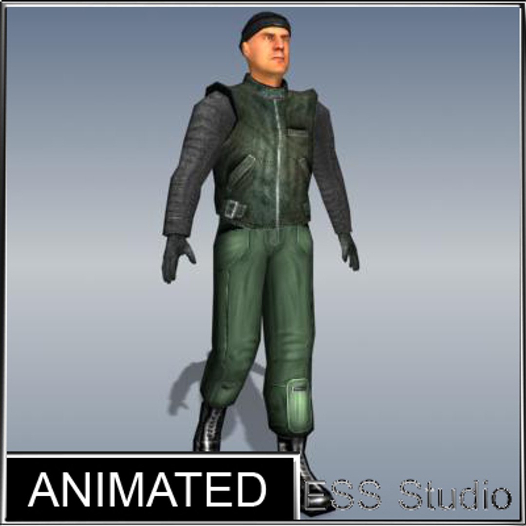 polygonal thief animation max