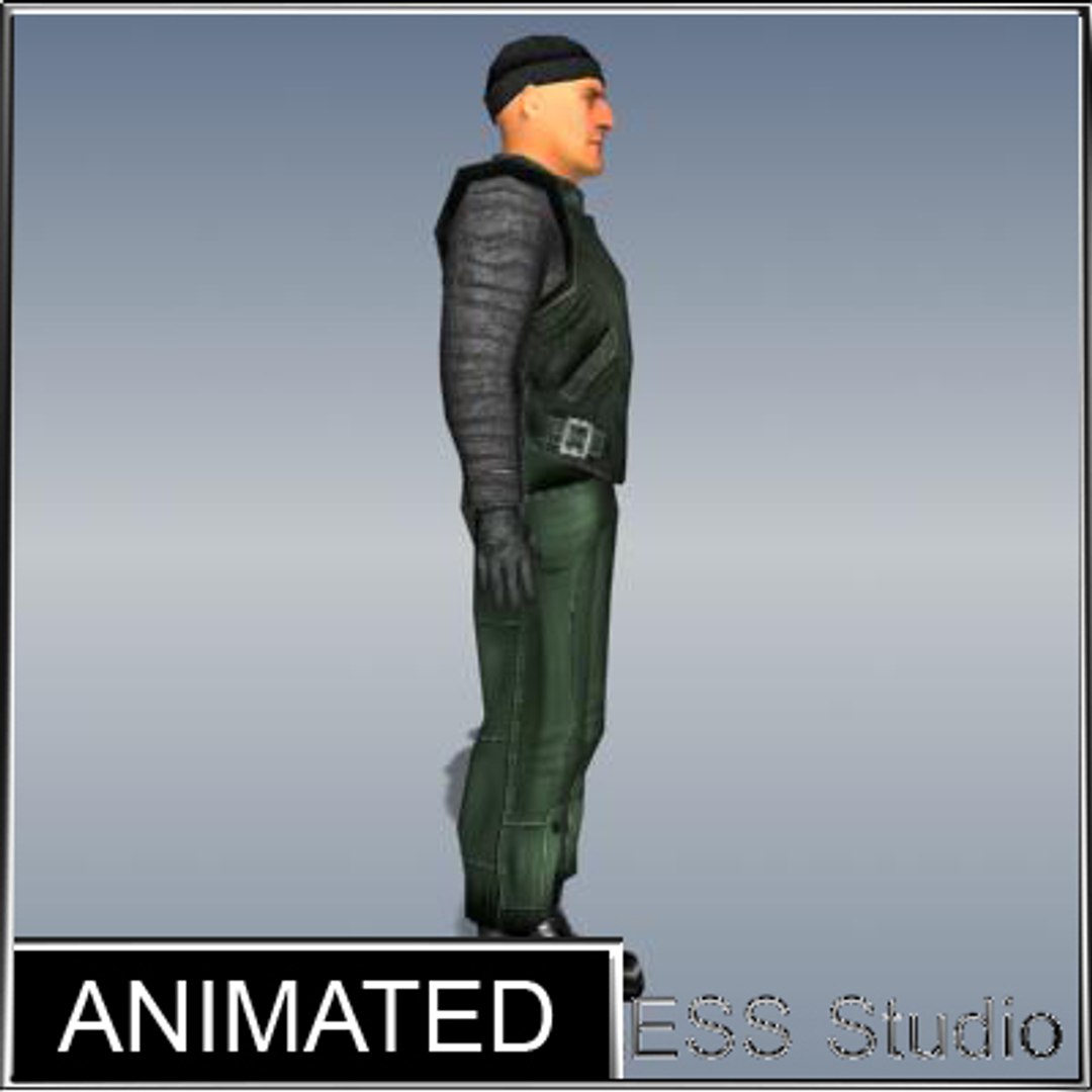 polygonal thief animation max