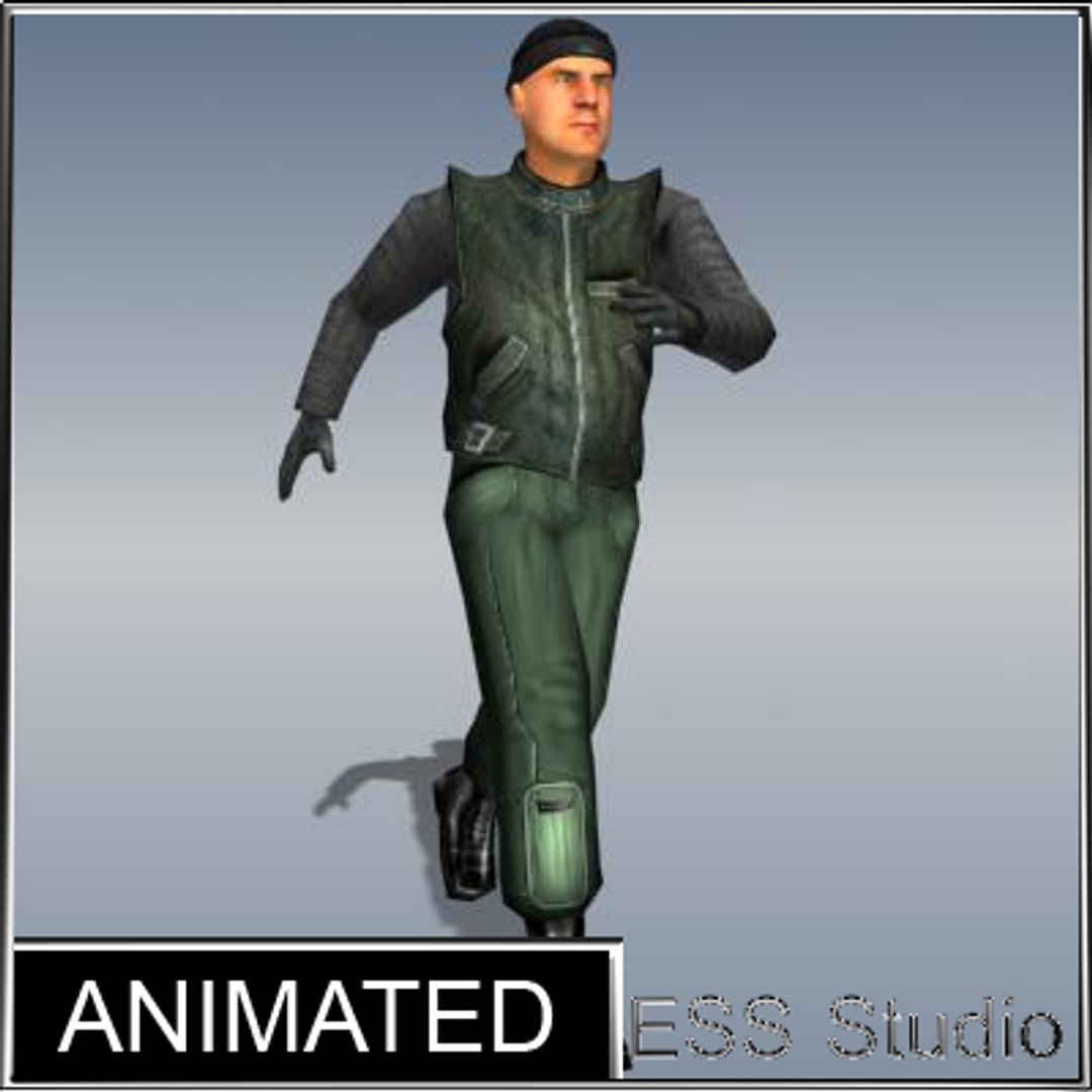 polygonal thief animation max