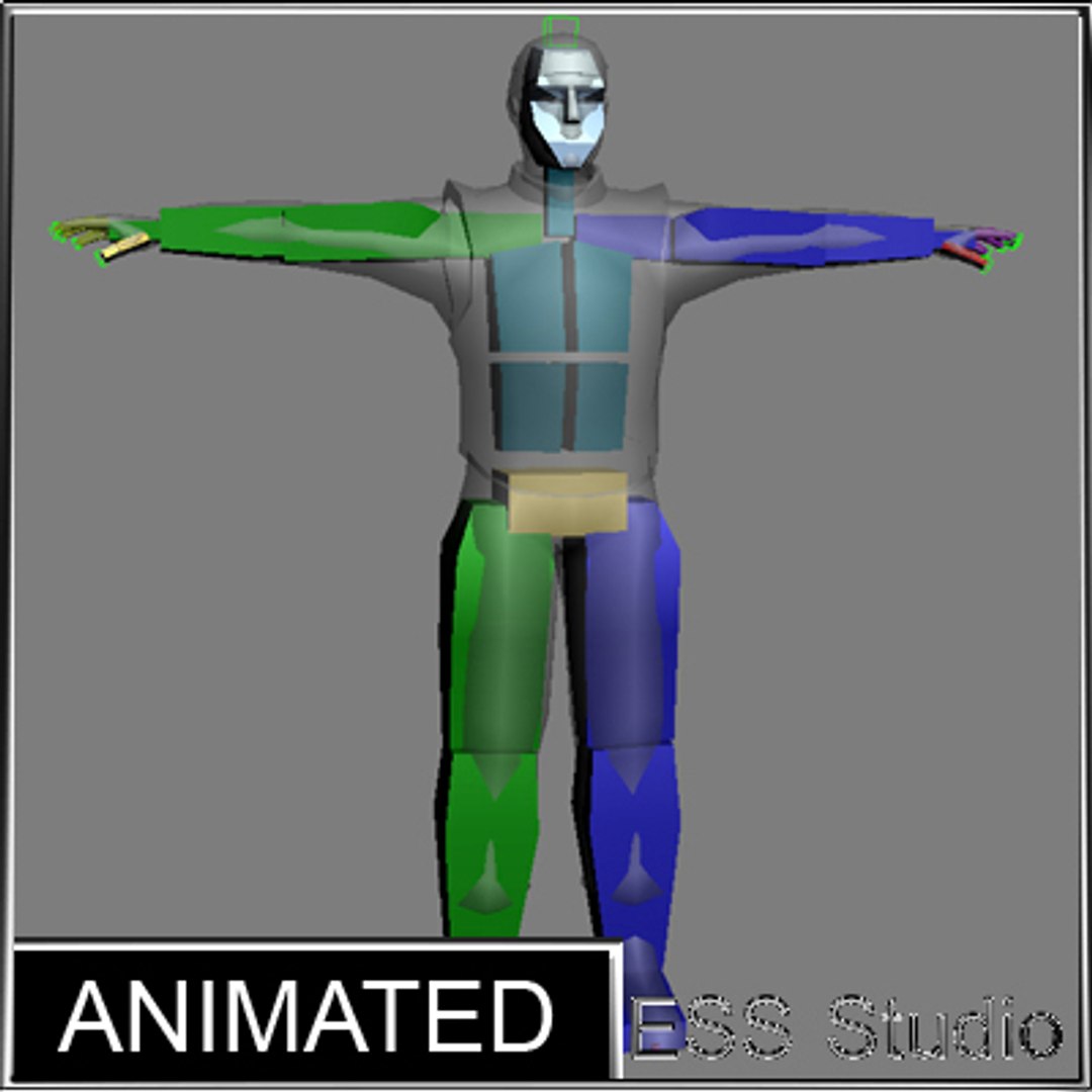 polygonal thief animation max