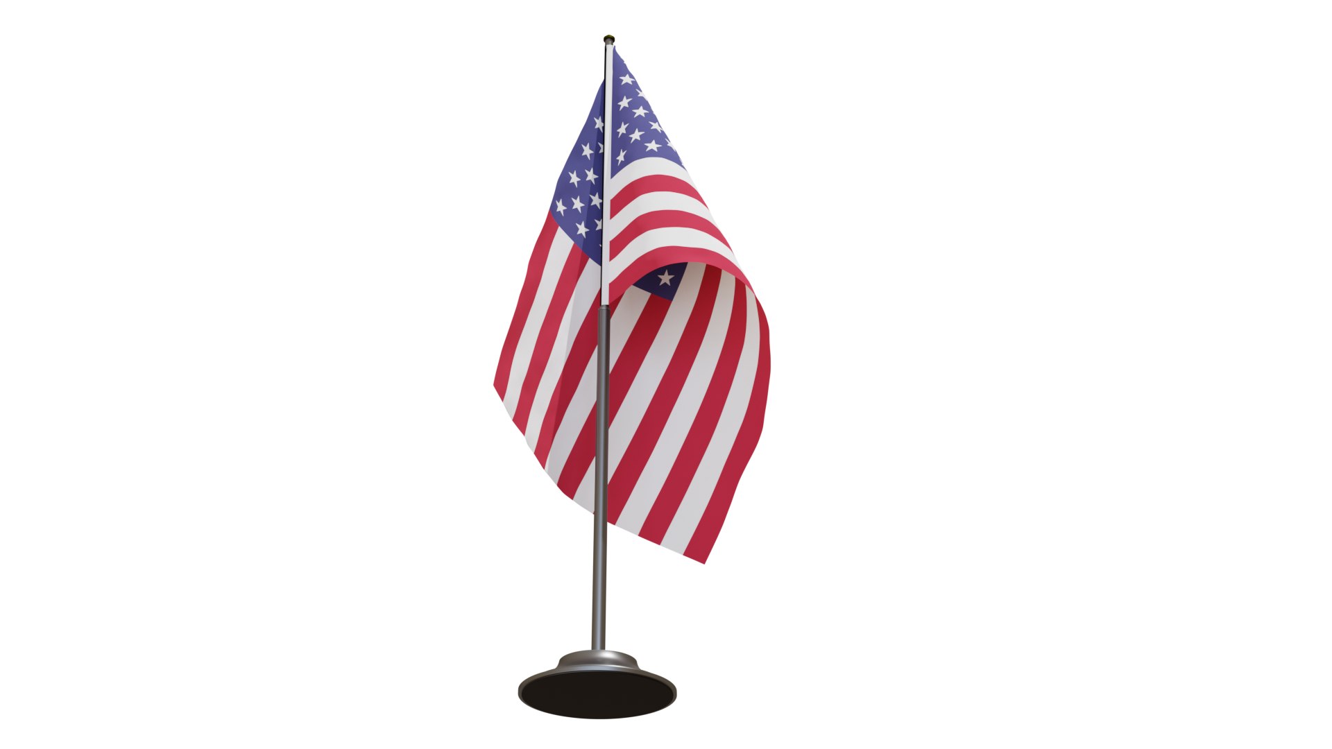Table Flag USA 3D Model - TurboSquid 1869756