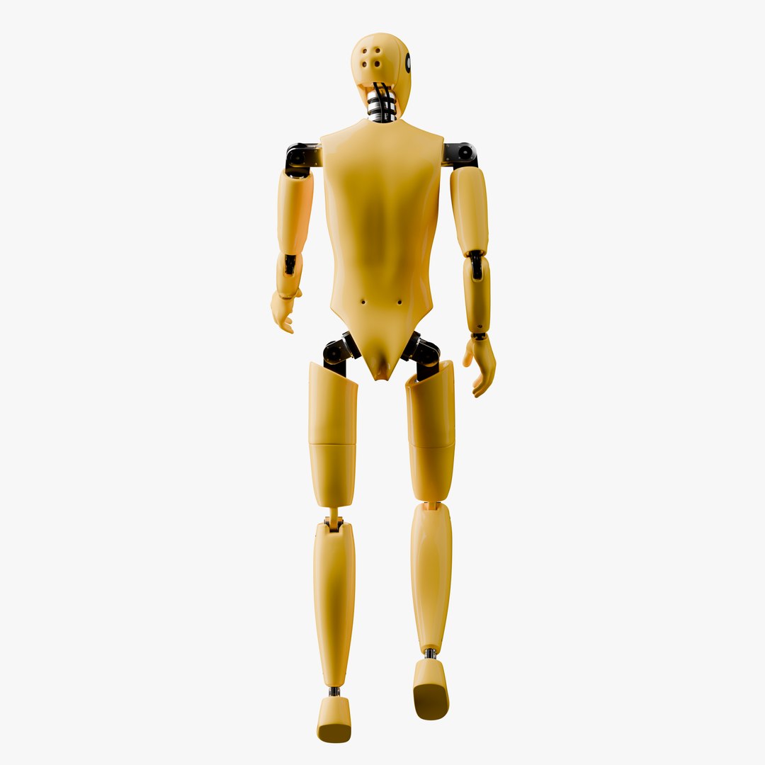 Rigged Crash Test Male Mannequin Model - TurboSquid 2197764