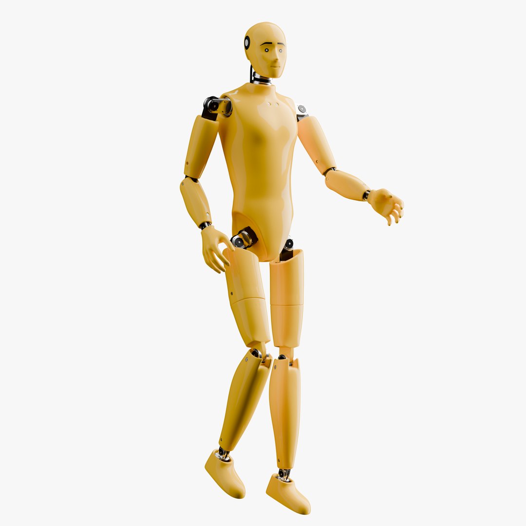 Rigged Crash Test Male Mannequin Model - TurboSquid 2197764