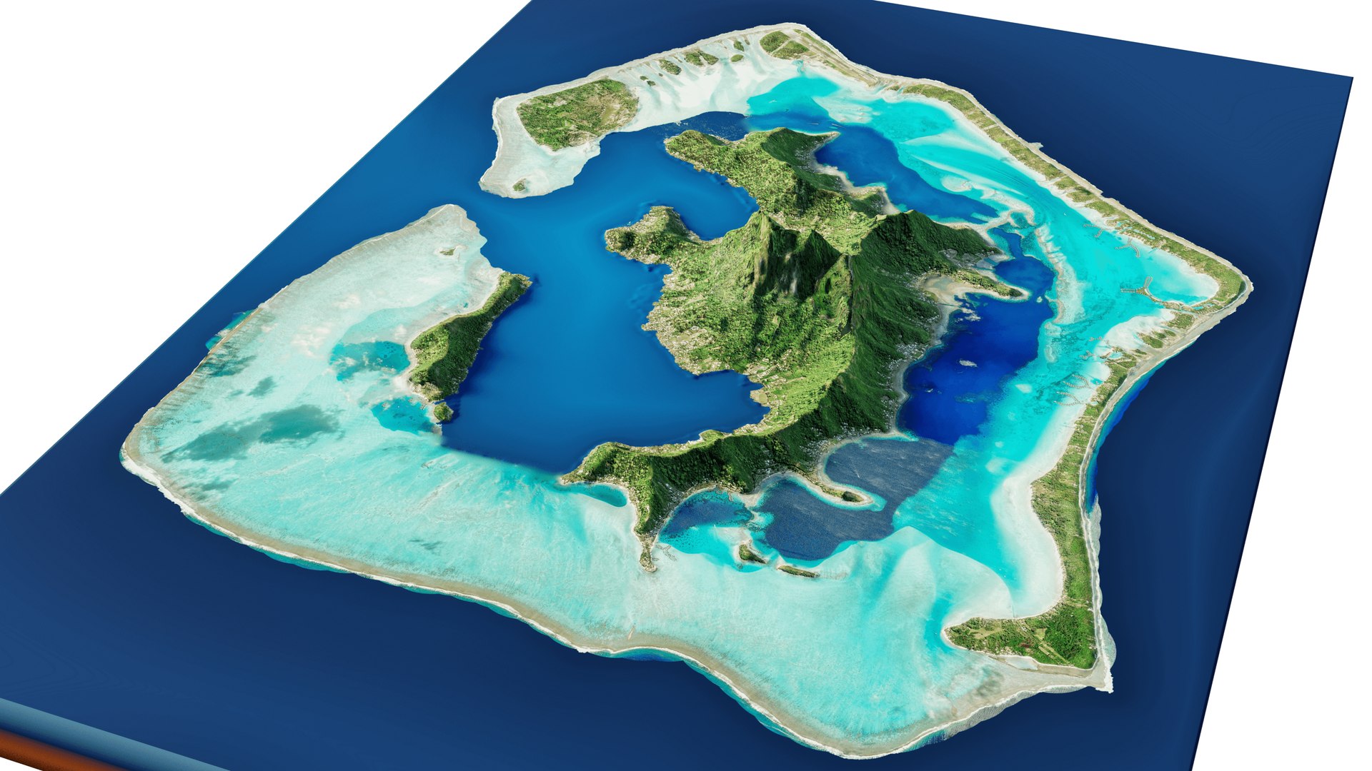 3D Model Bora Bora 3d Model Terrain - TurboSquid 2083652
