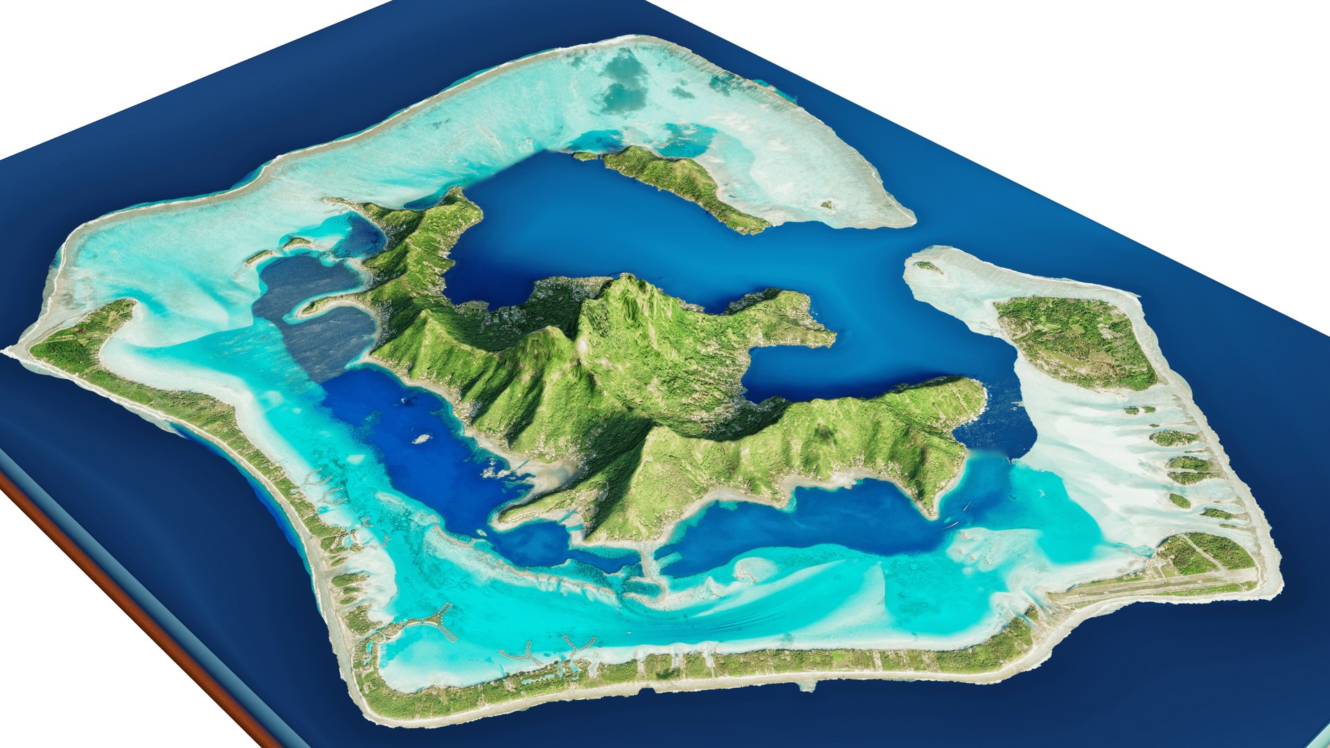 Bora Bora 3d model terrain 3D-Modell - TurboSquid 2083652