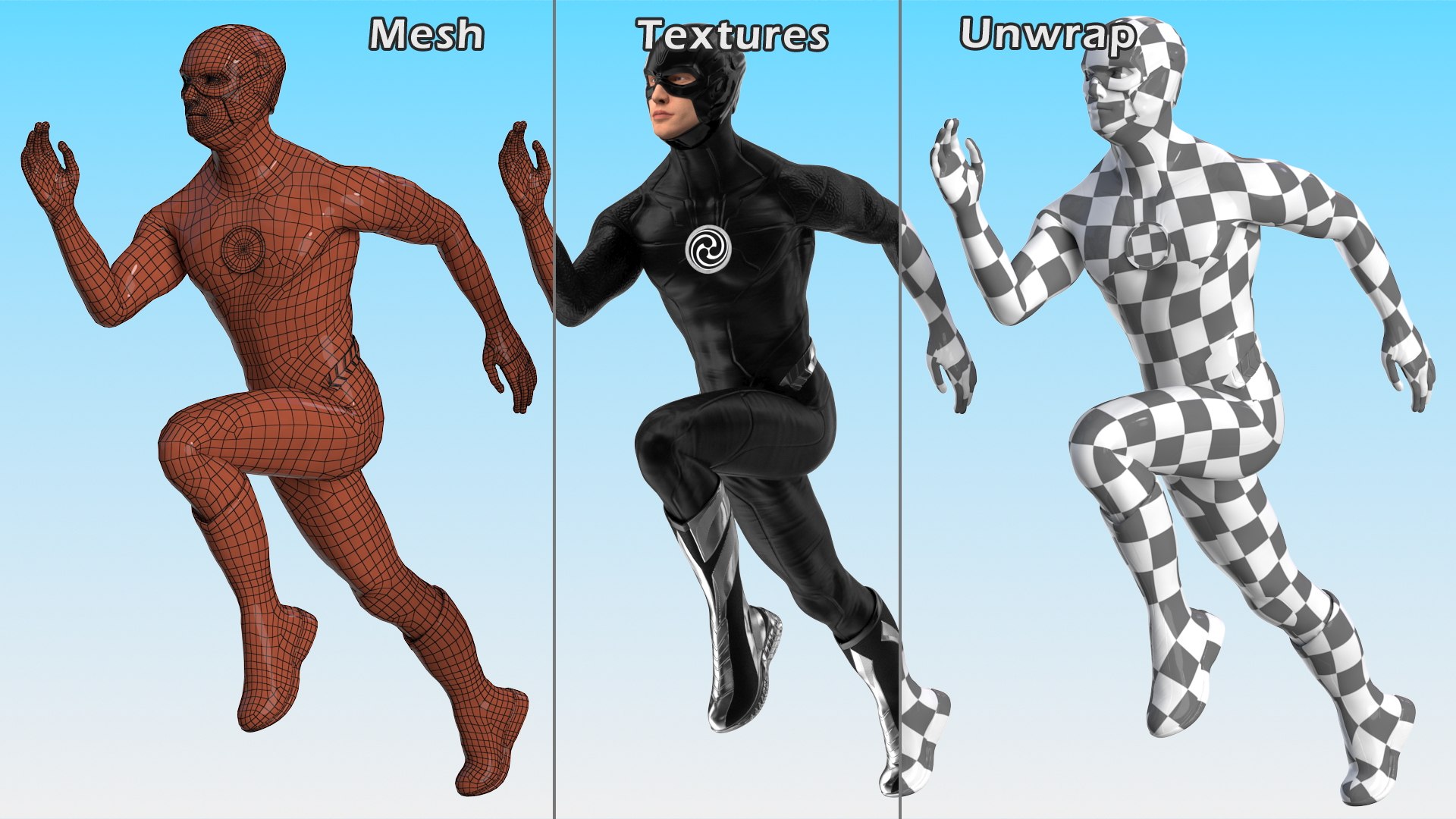 Unknown Superhero Running Pose Model - TurboSquid 2070435