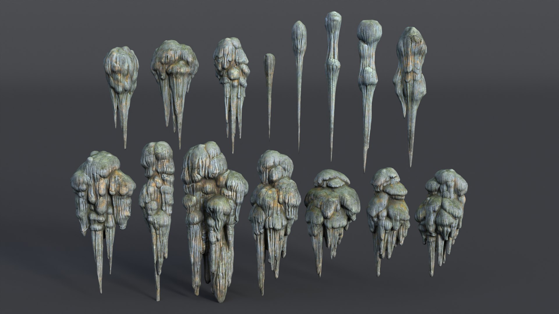 15 Cave Stalactites - 250222 Model - TurboSquid 2360829