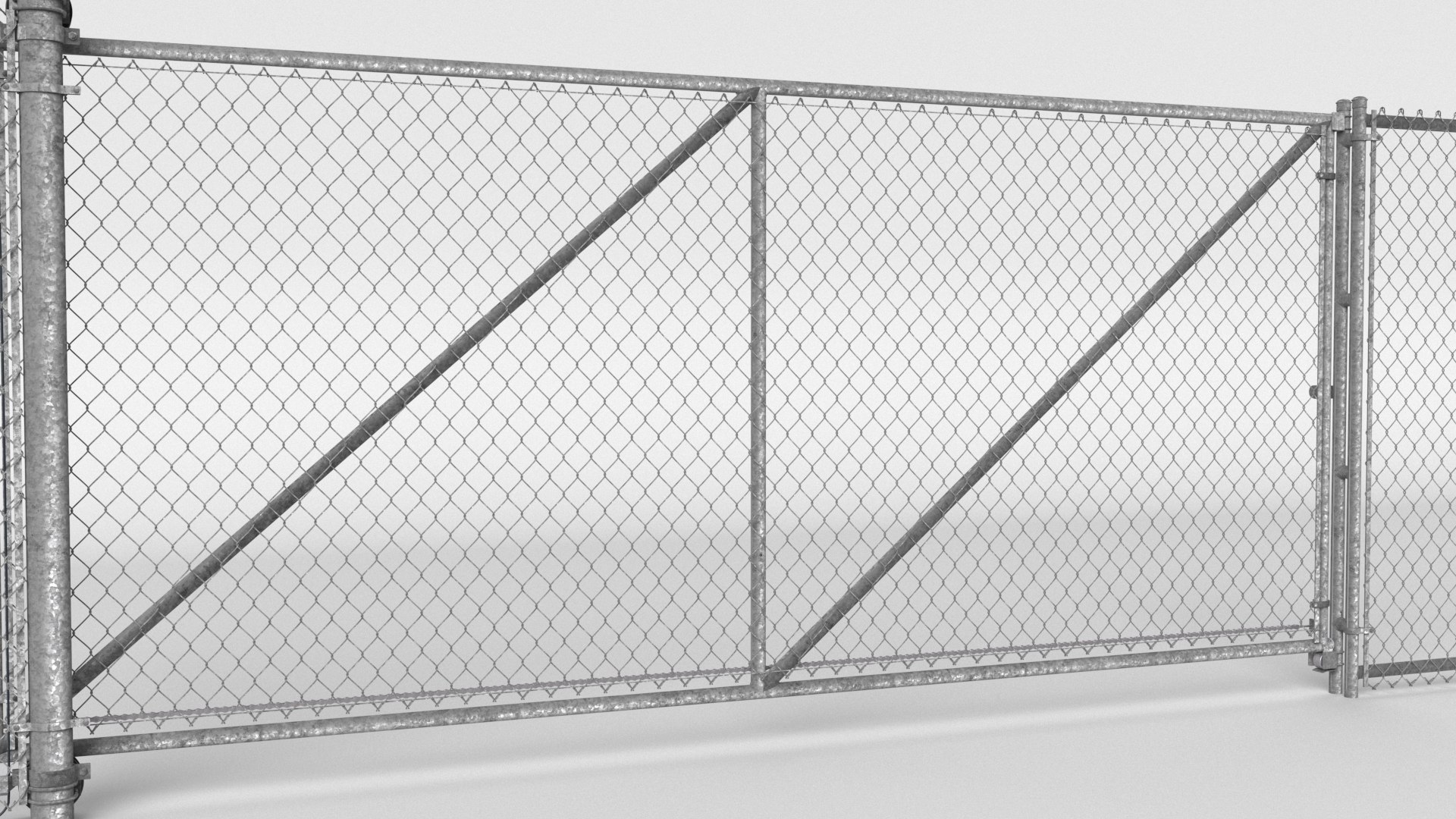 3D Gate Fance - TurboSquid 1697501